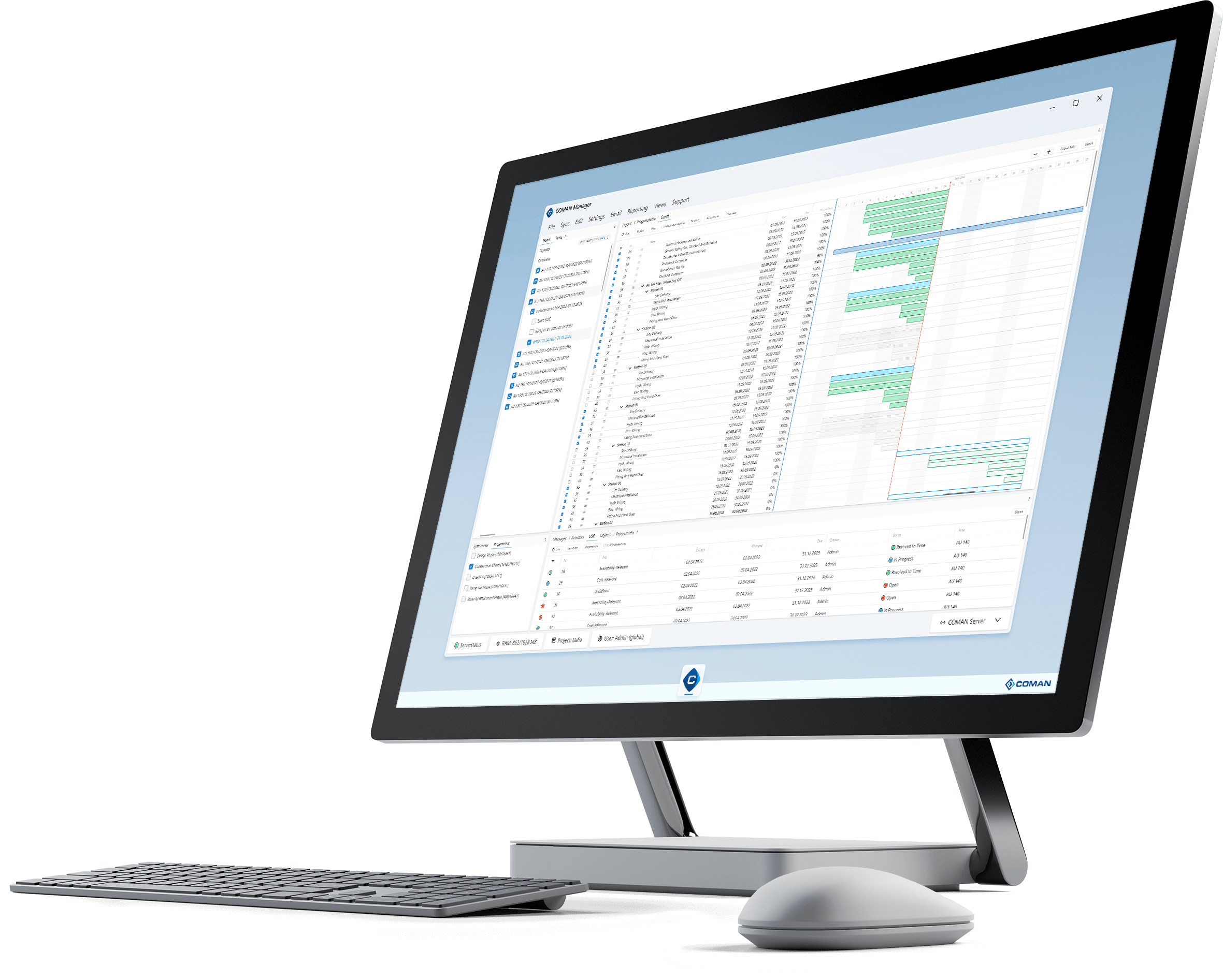 Grasp the progress - COMAN Software