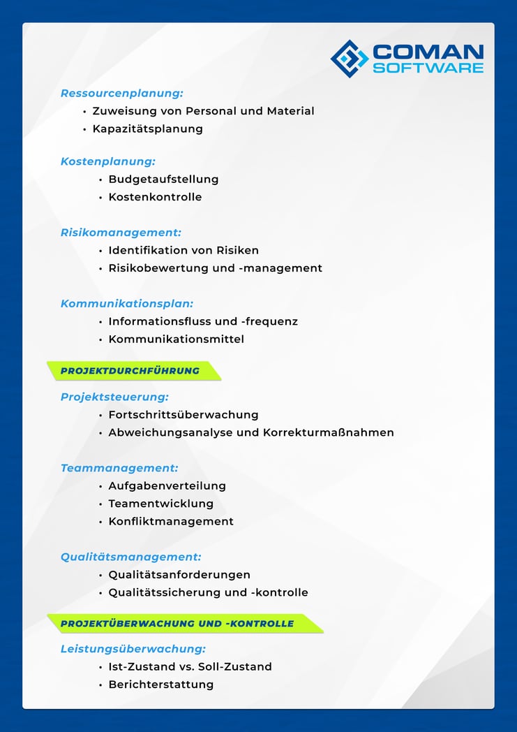 Cheat sheet - Your added value for modern project management